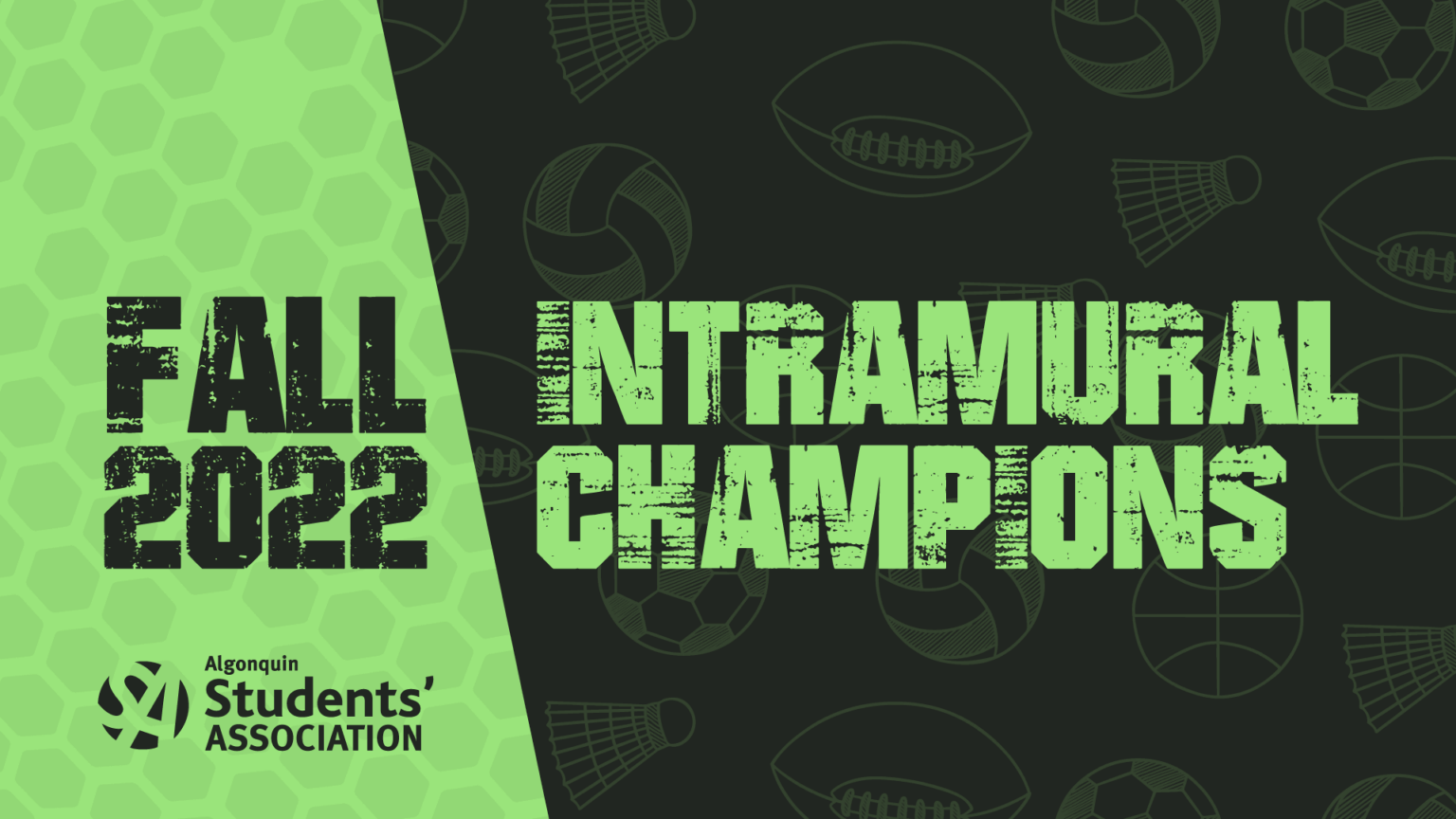 Algonquin Students' Association | Fall 2022 Intramural League Winners ...